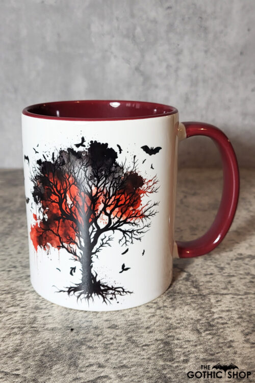 Dual Color Mug Maroon – Peppi's Branding