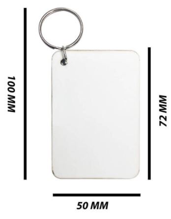 Keyring Rectangular – Peppi's Branding